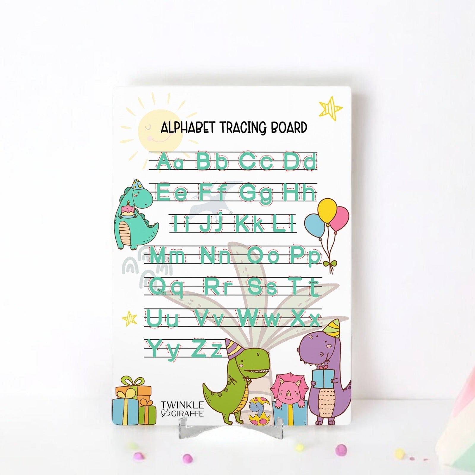 Interactive English Alphabet Tracing Acrylic Board | Twinkle and Gi...