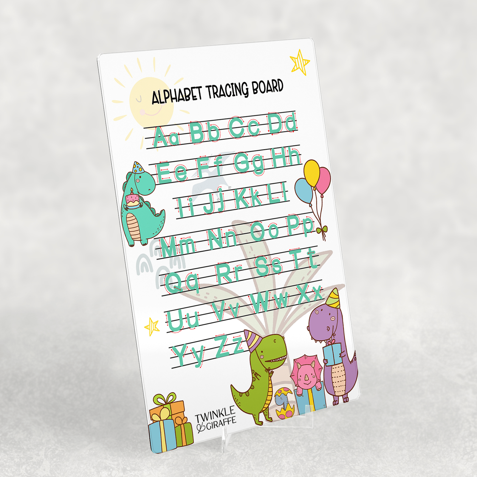 Interactive English Alphabet Tracing Acrylic Board | Twinkle and Gi...